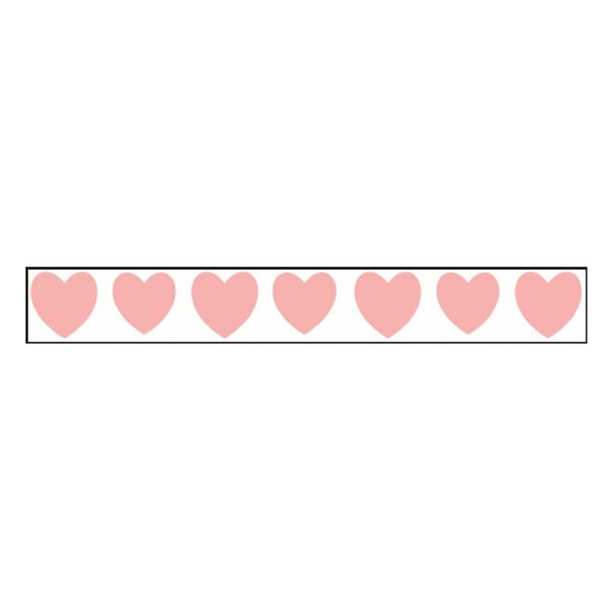 Baby Pink Heart Ribbon 16mm x 4m | Hobbycraft