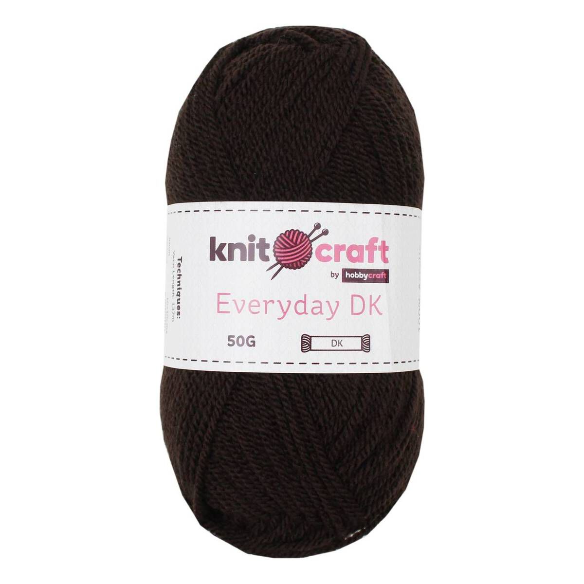 Knitcraft Brown Everyday DK Yarn 50g | Hobbycraft