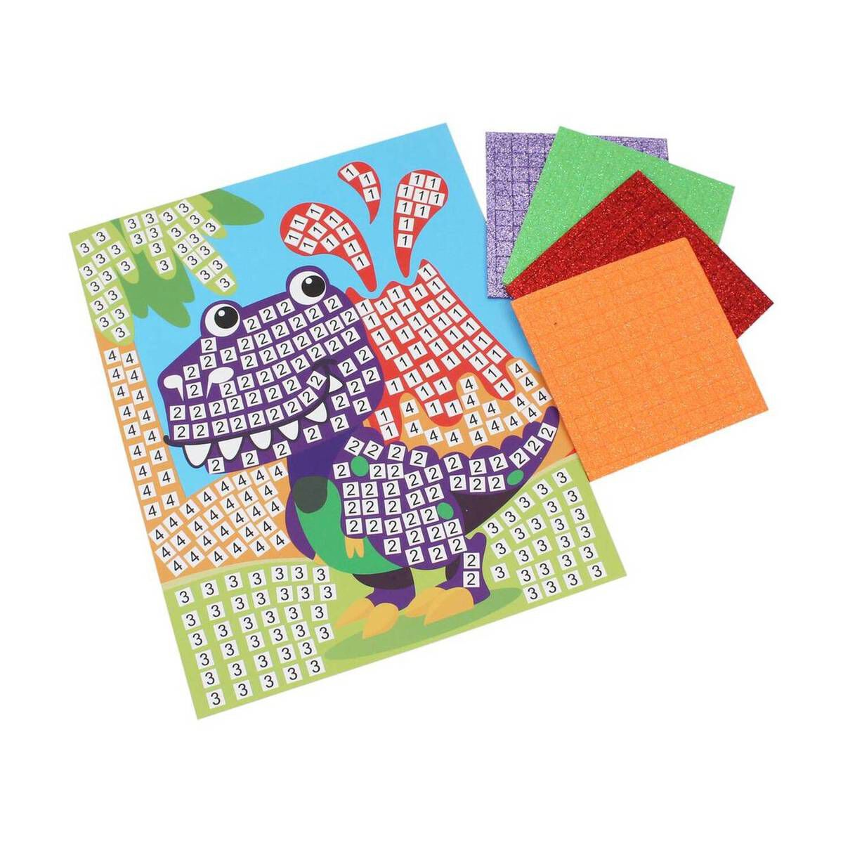 Dinosaur Foam Mosaic Art Kit | Hobbycraft