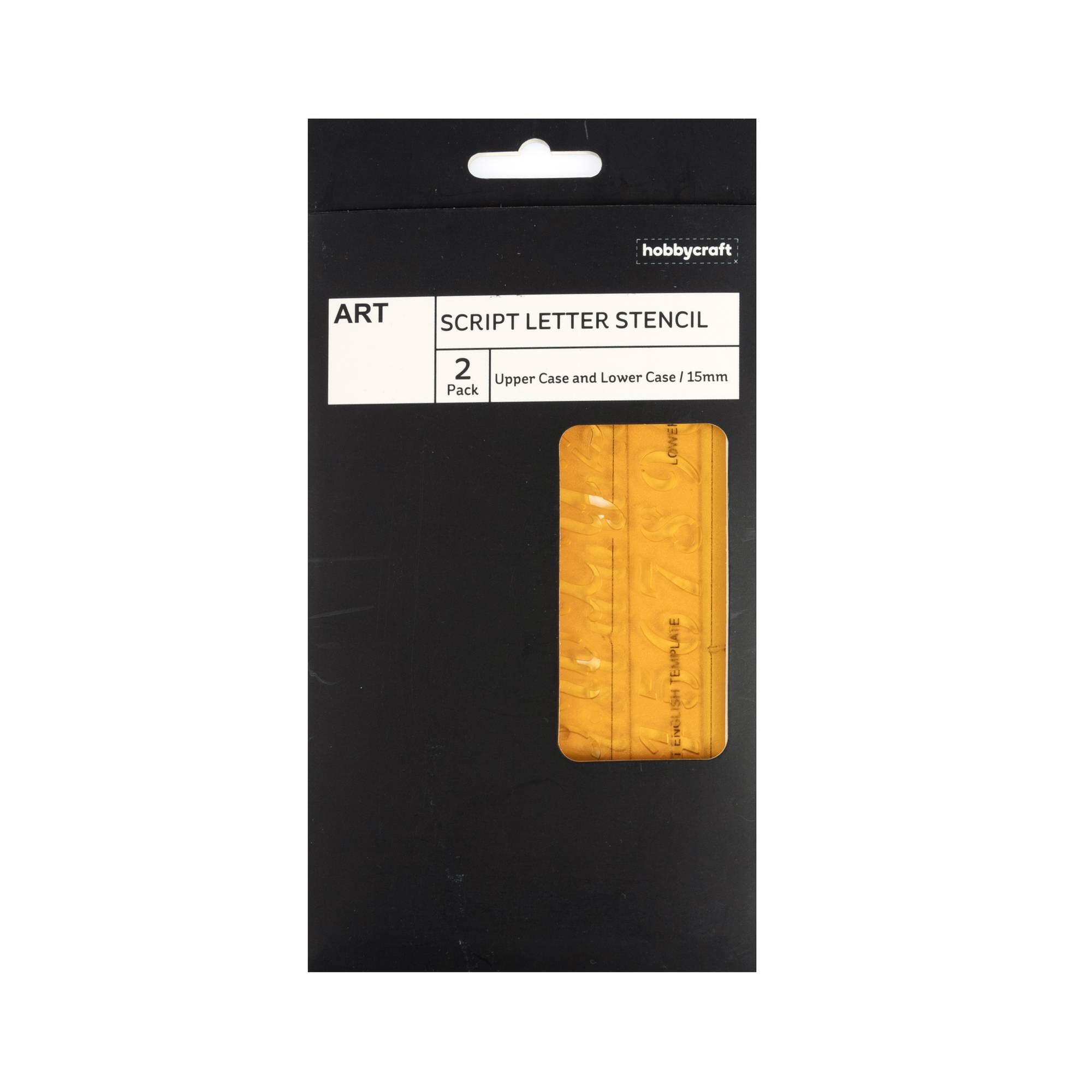 Script Letter Stencil Set 2 Pack | Hobbycraft