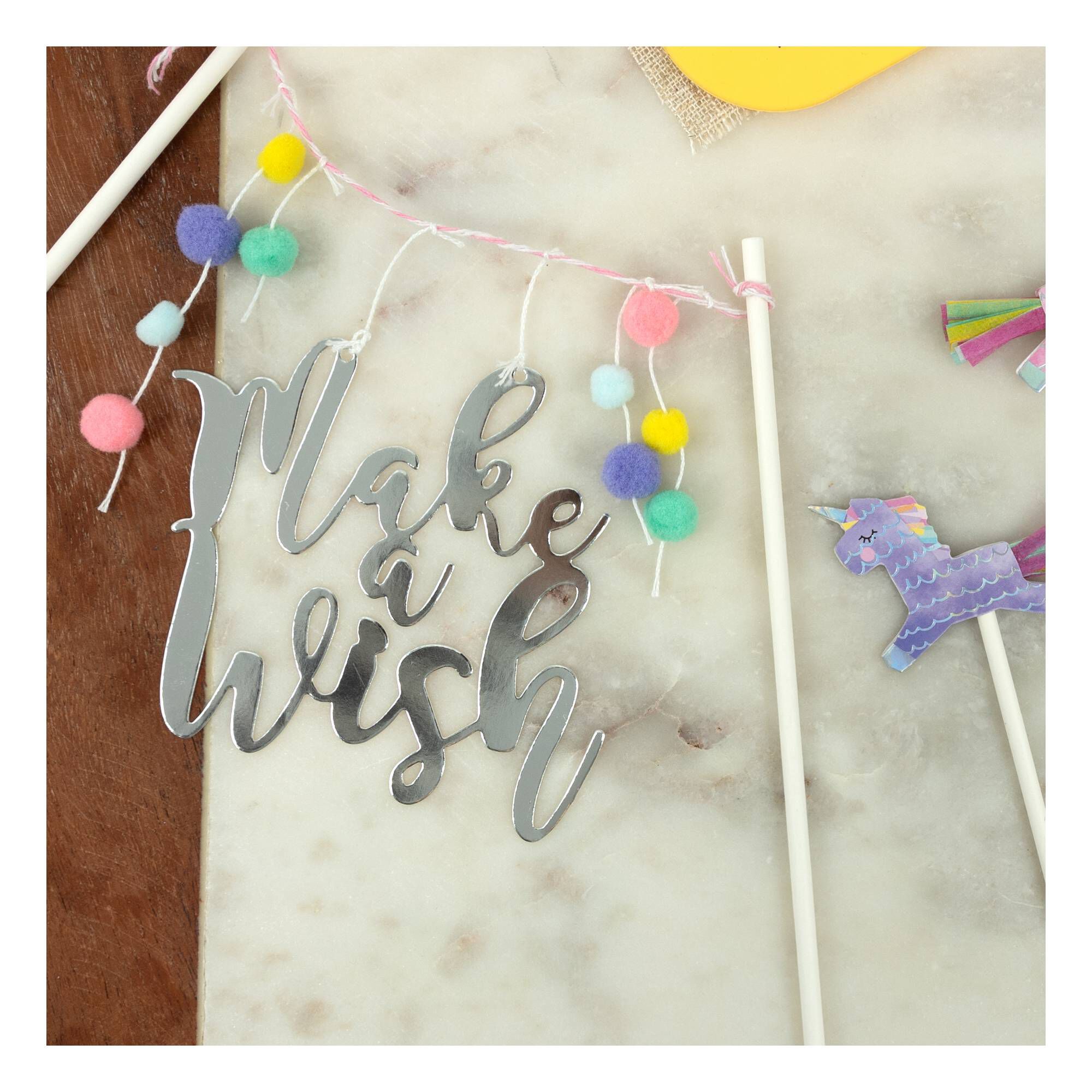 Whisk Make a Wish Cake Toppers 3 Pieces | Hobbycraft