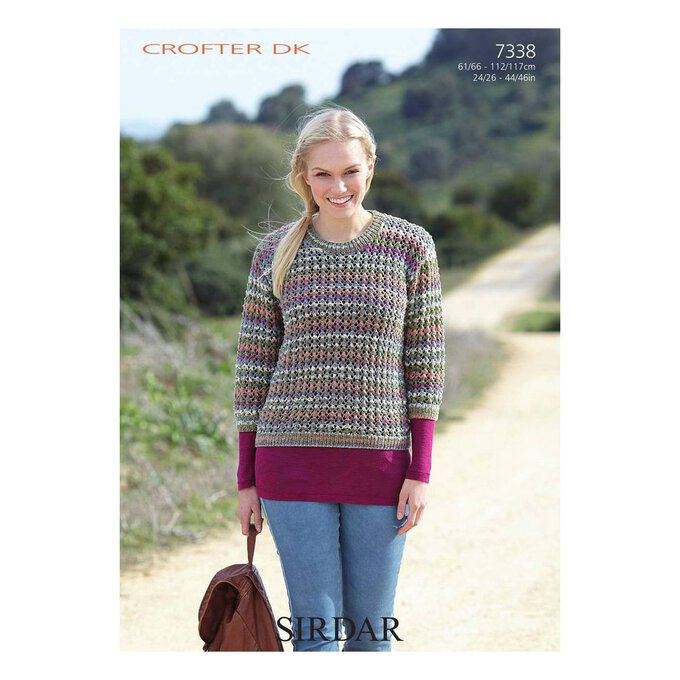Sirdar Crofter DK Jumper Digital Pattern 7338 | Hobbycraft