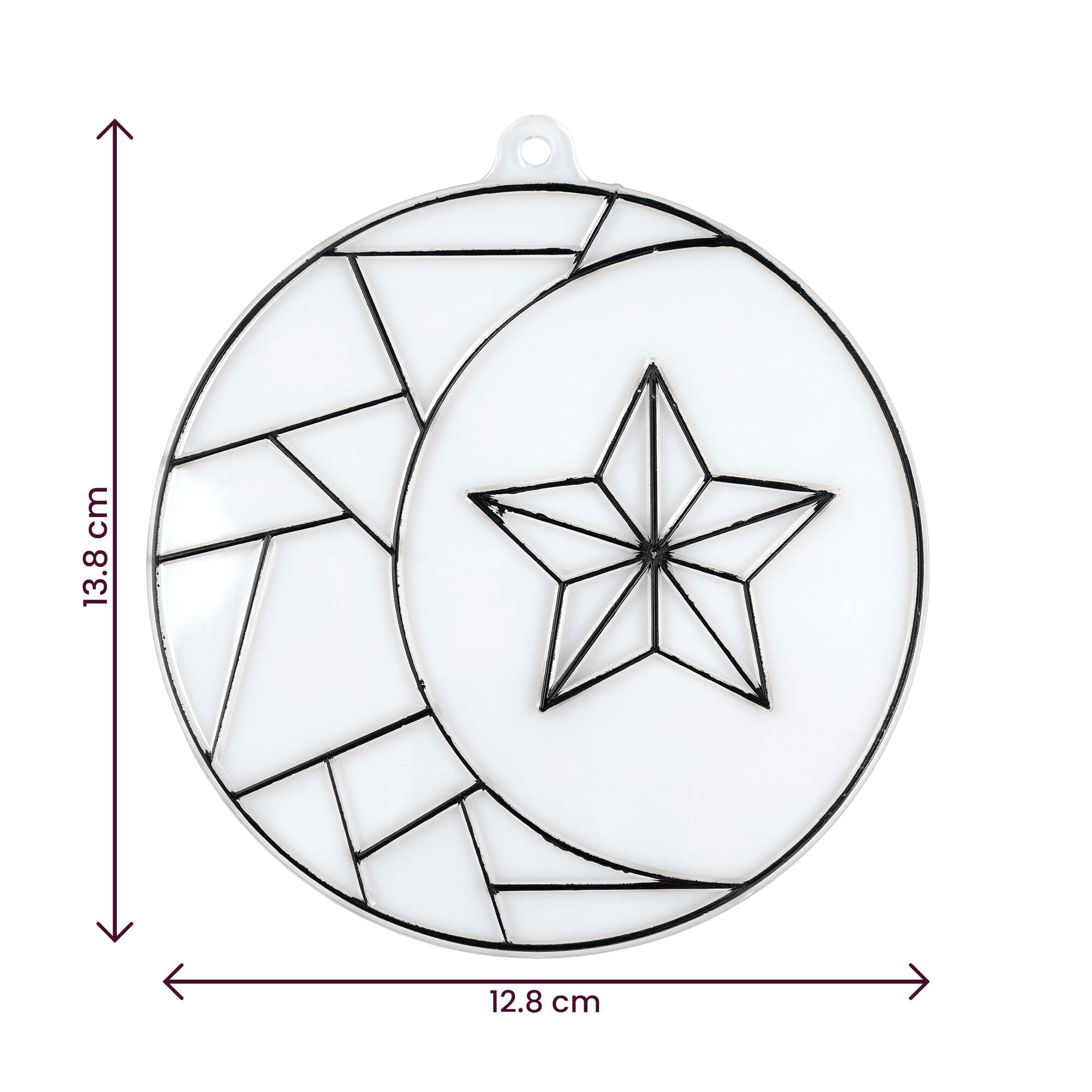 Moon and Star Plastic Suncatcher | Hobbycraft