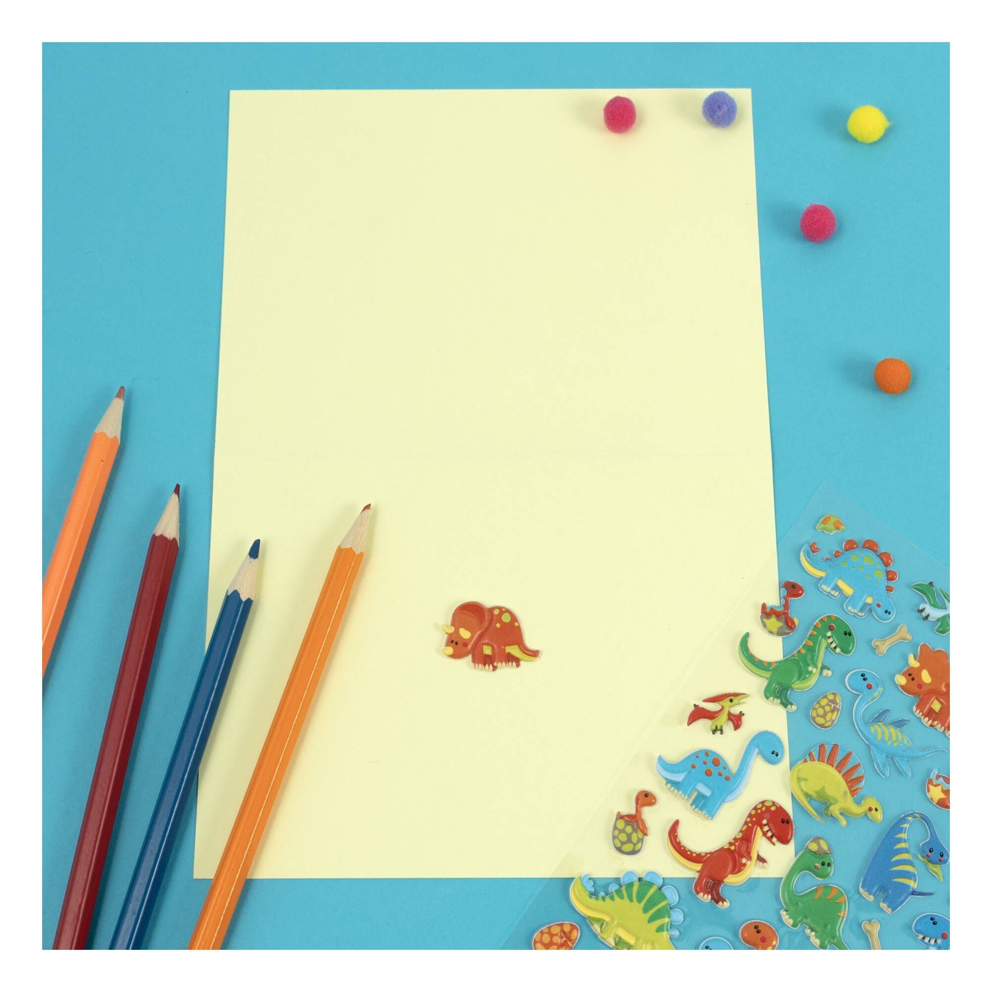 Orange and Blue Dino Puffy Stickers | Hobbycraft