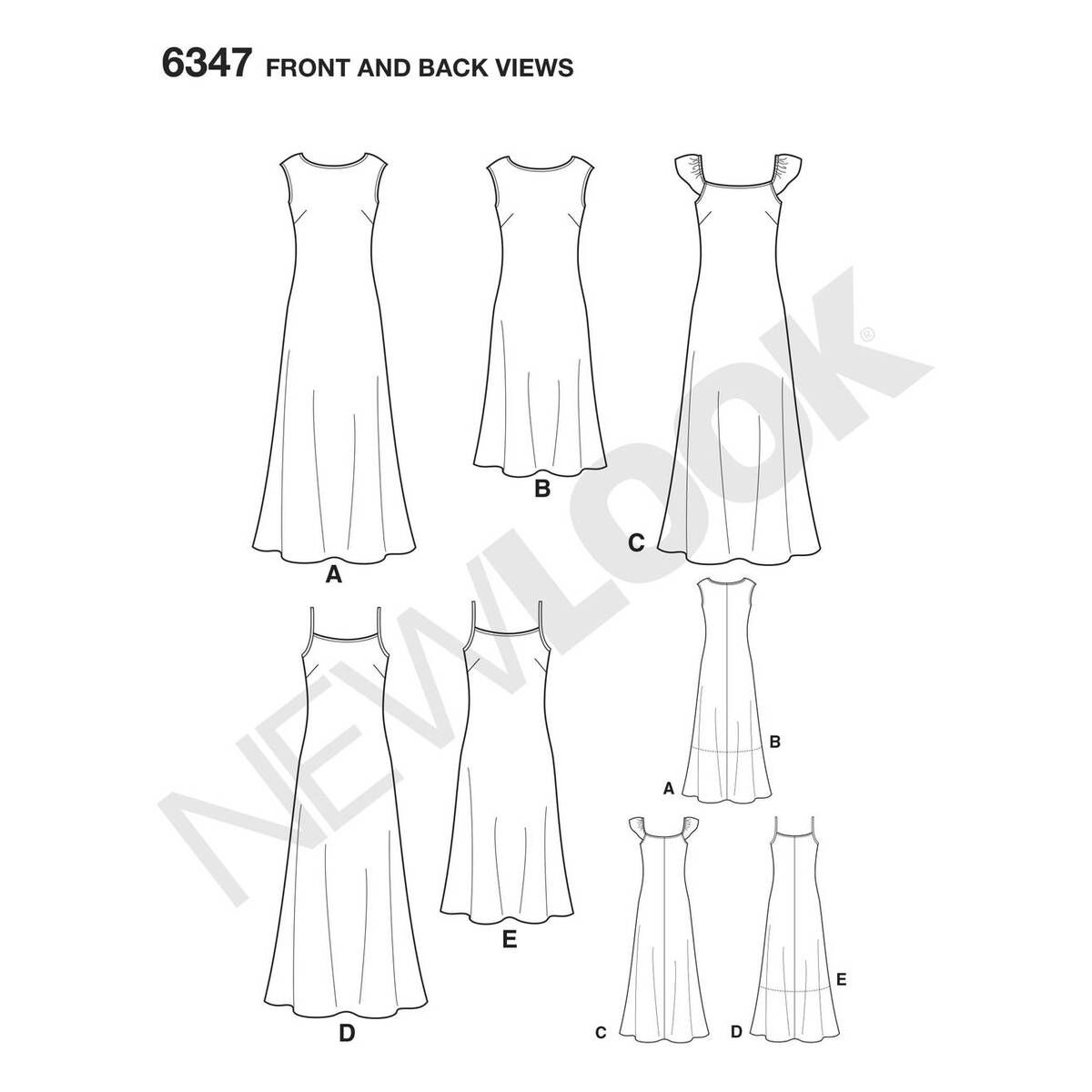 New Look Women's Dress Sewing Pattern 6347 | Hobbycraft