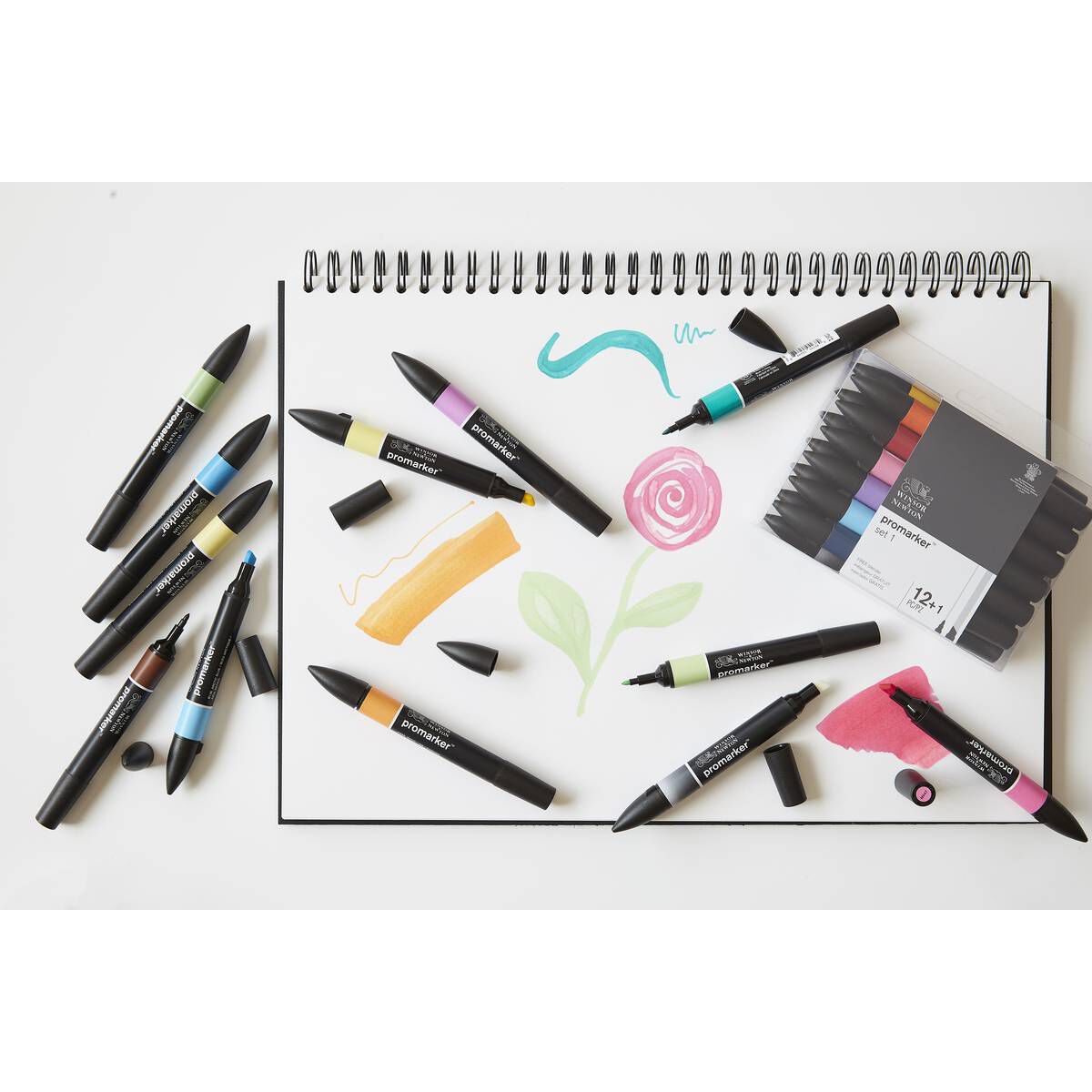 Winsor & Newton Promarkers Set 1 12 Pack | Hobbycraft