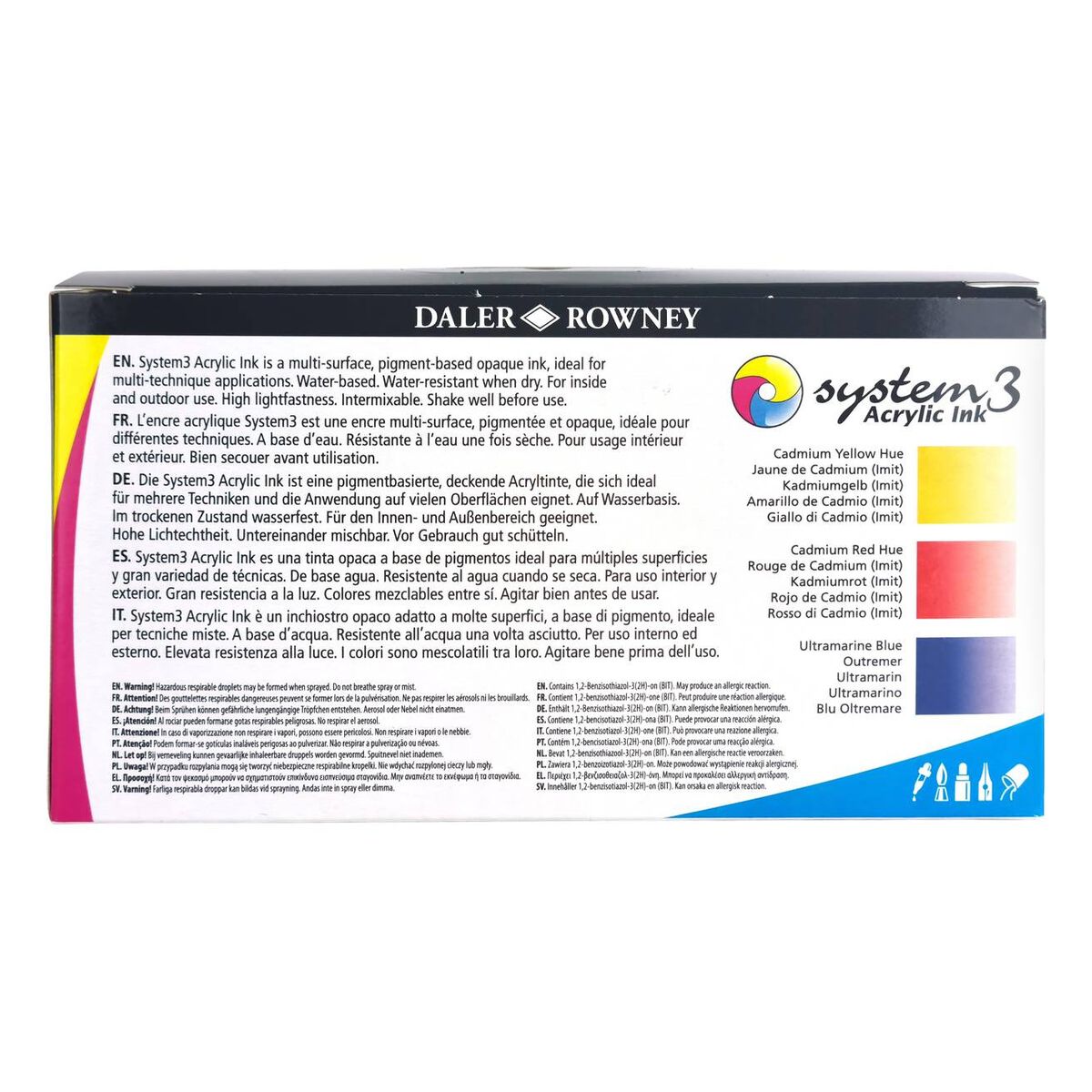 Daler-Rowney System3 Starter Ink Set 3 Pack | Hobbycraft