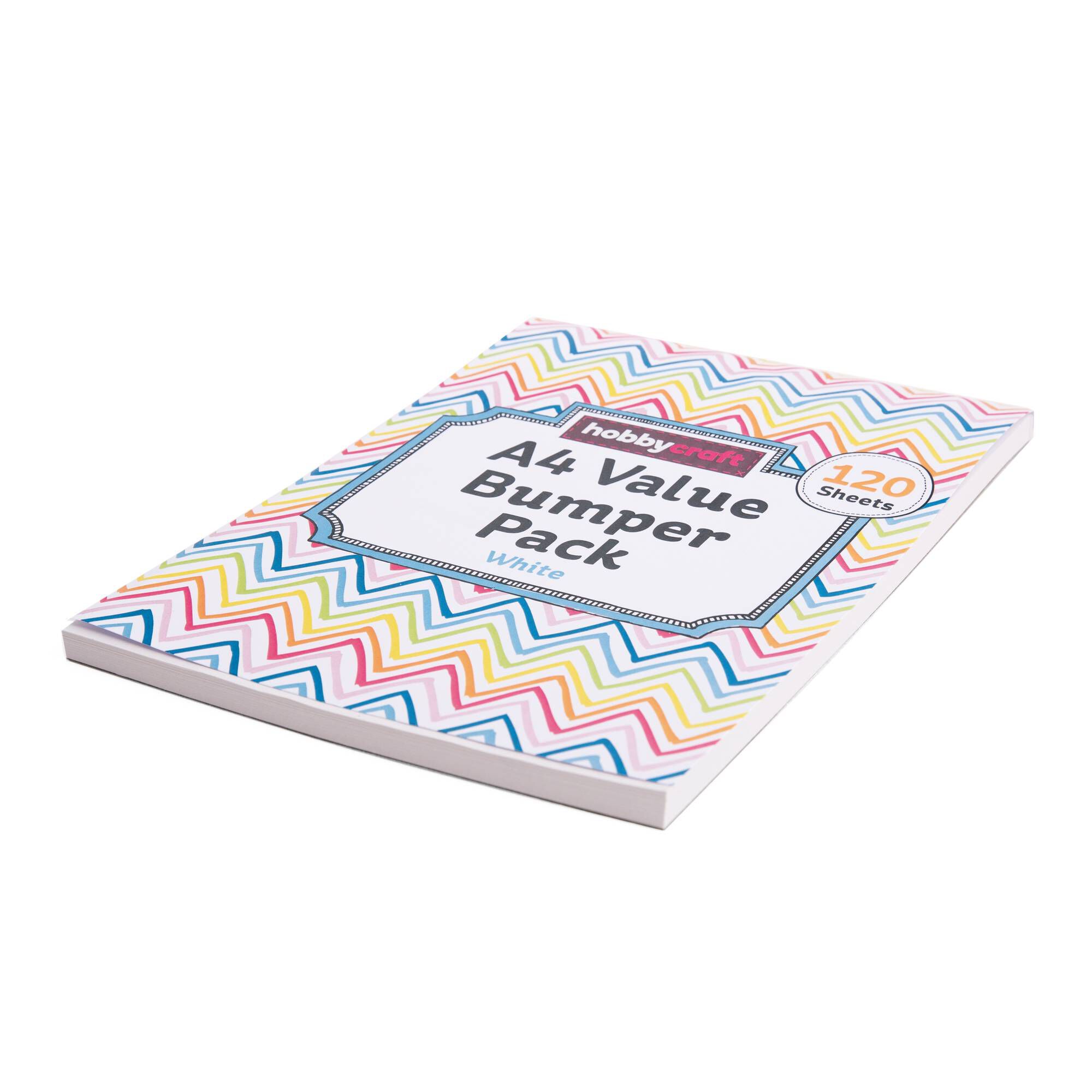 White Paper Bumper Pad A4 120 Sheets | Hobbycraft