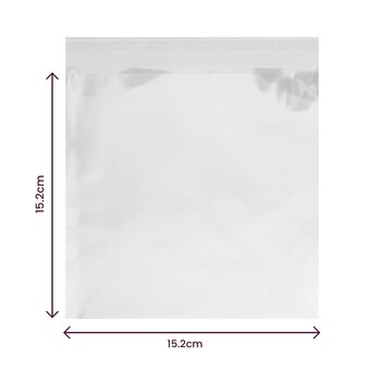 Anita’s Clear Square Plastic Card Bags 6 x 6 Inches 50 Pack | Hobbycraft