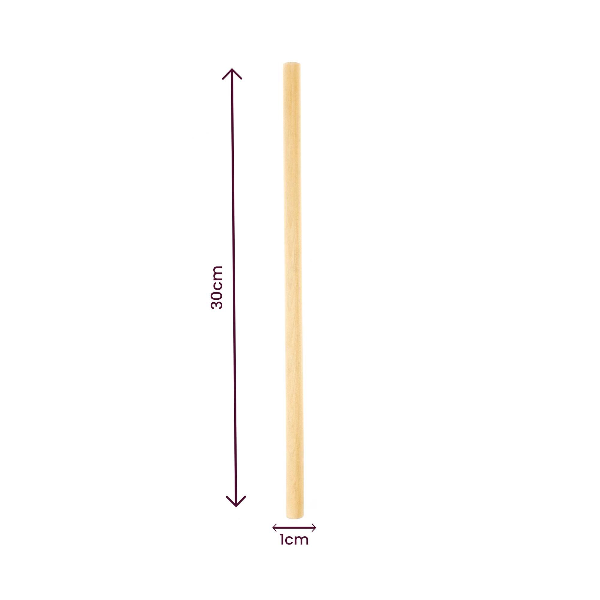 Natural Birch Wood Macramé Dowels 2 Pieces | Hobbycraft