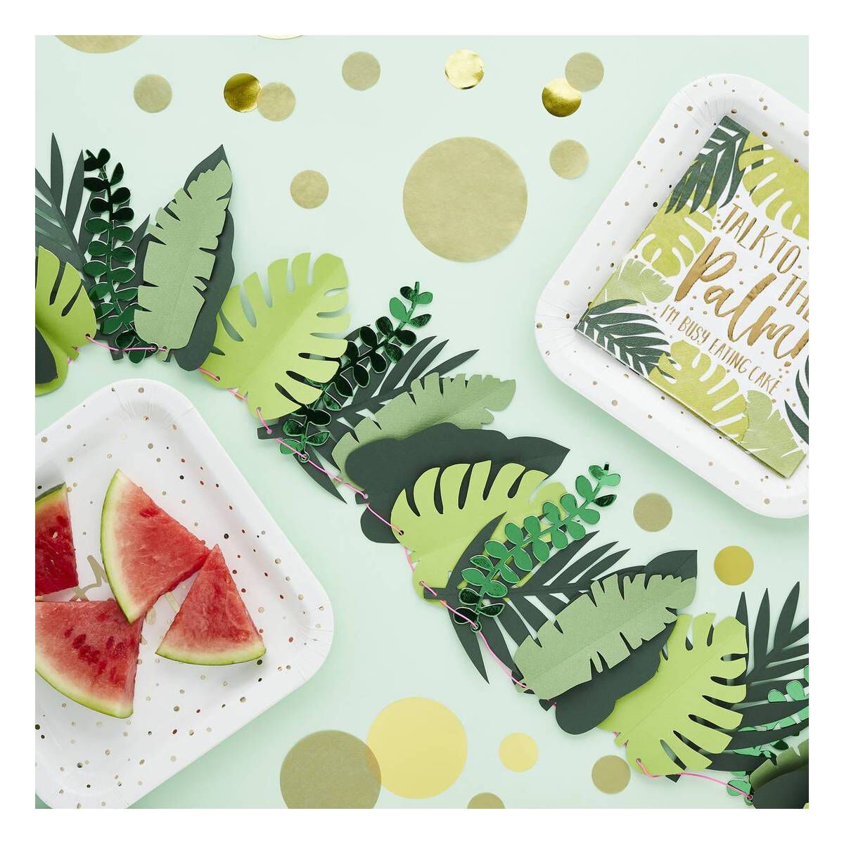 Tropical Leaf Garland 2m | Hobbycraft