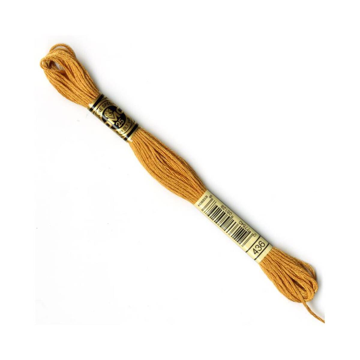 DMC Orange Mouline Special 25 Cotton Thread 8m (436) | Hobbycraft