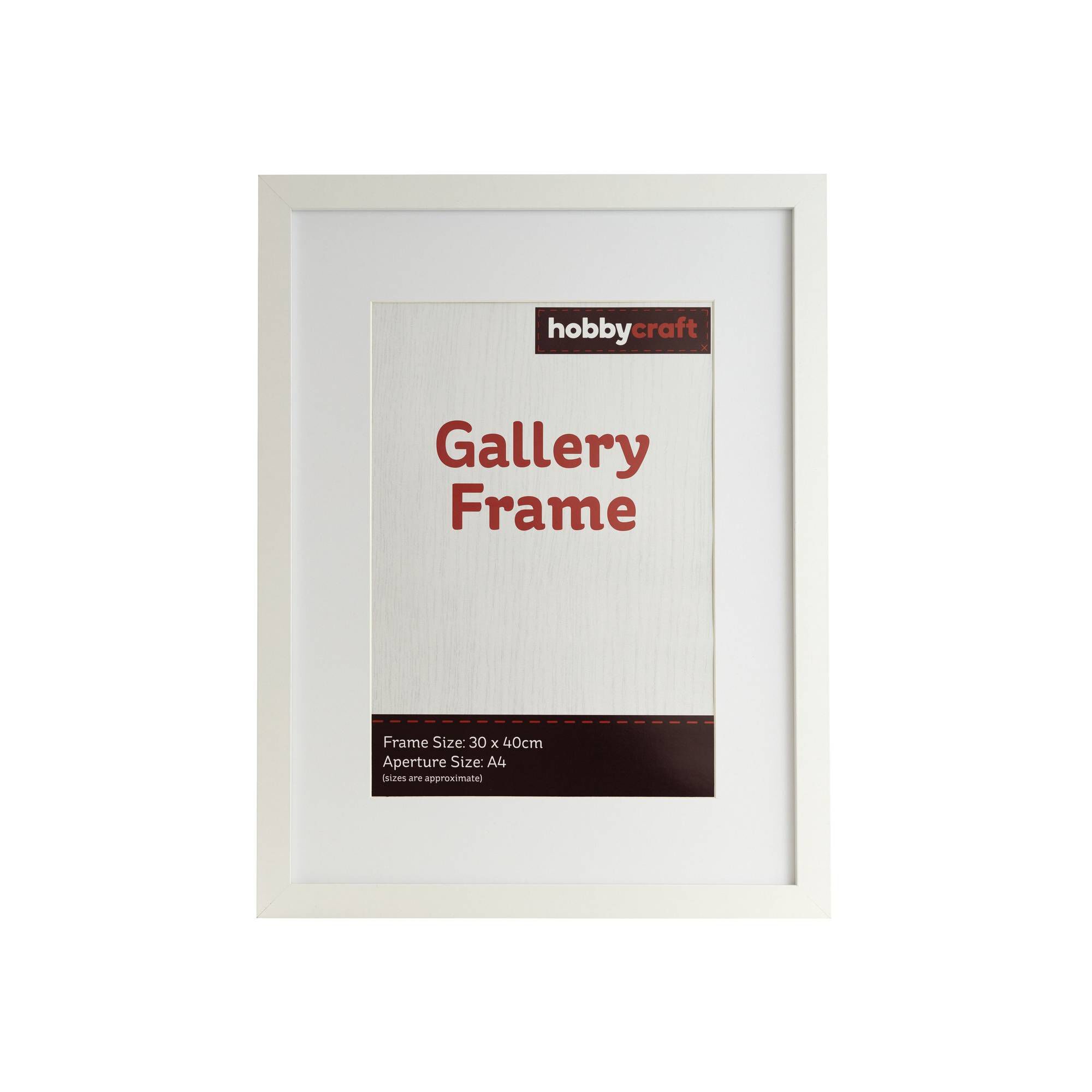 White Gallery Frame 30cm x 40cm | Hobbycraft