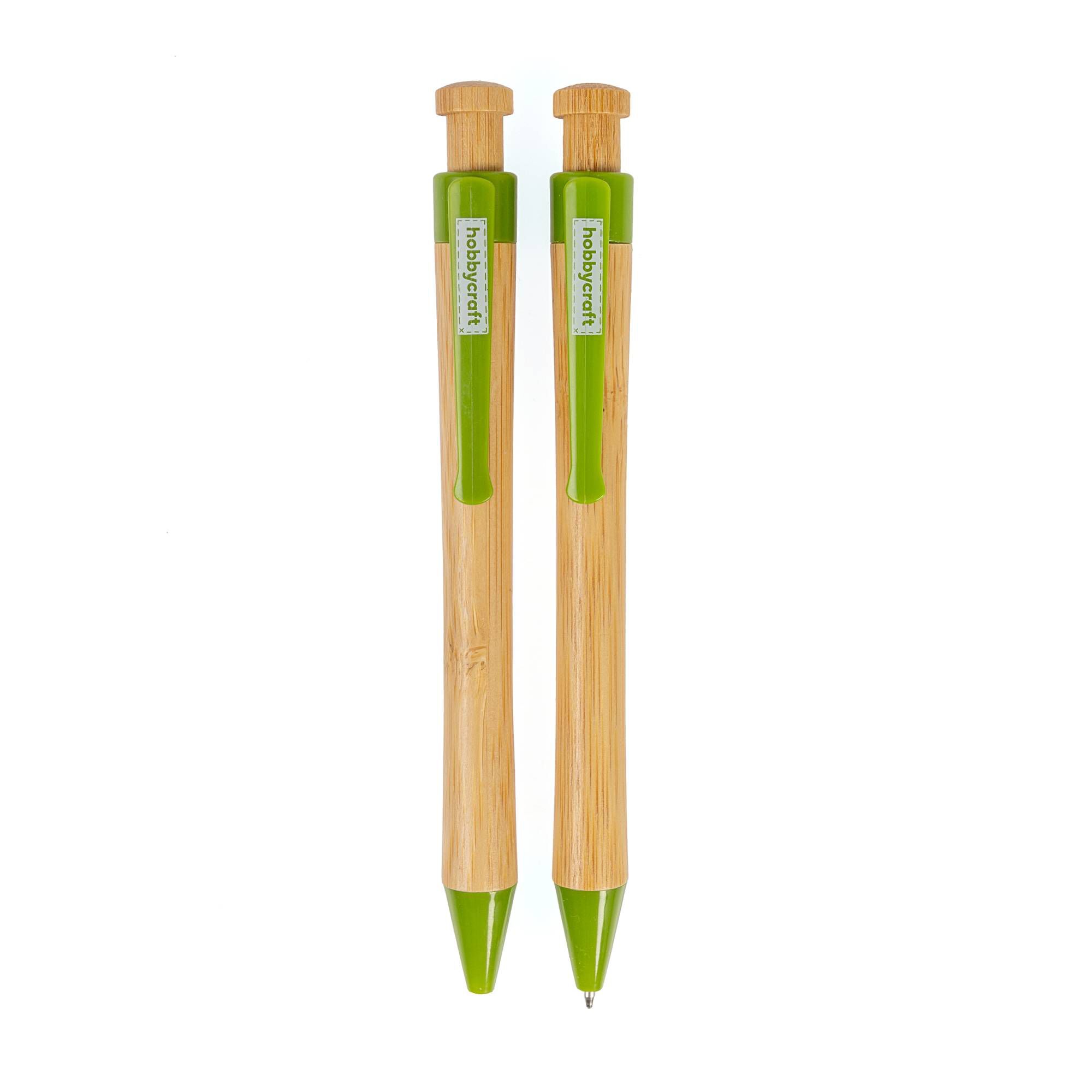 Bamboo Ballpoint Pens 2 Pack | Hobbycraft