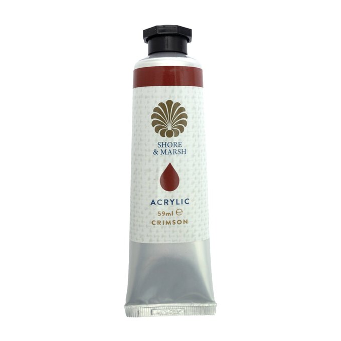 Shore & Marsh Crimson Acrylic Paint 59ml | Hobbycraft