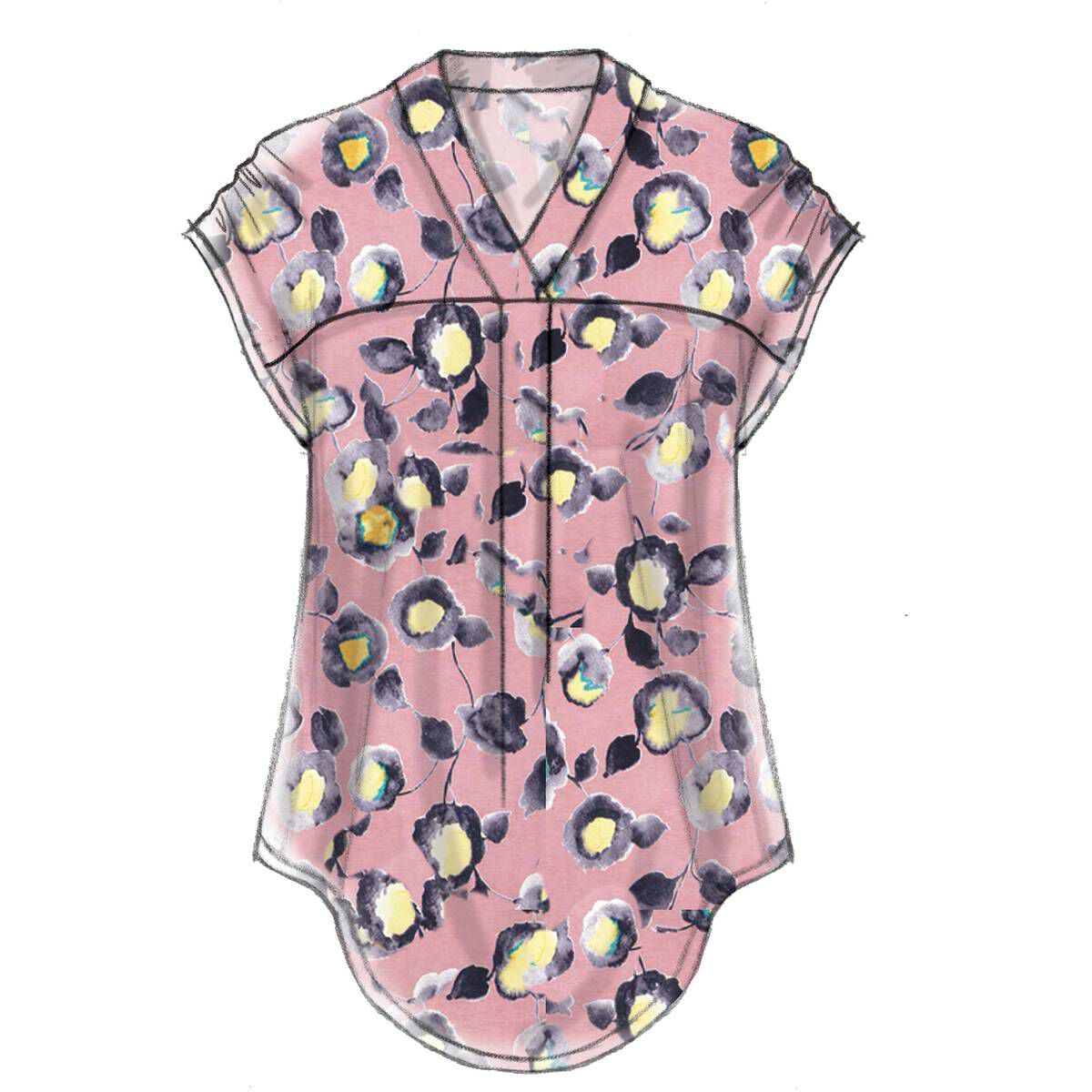 McCall’s V-Neck Tops Sewing Pattern M7359 (XS-M) | Hobbycraft