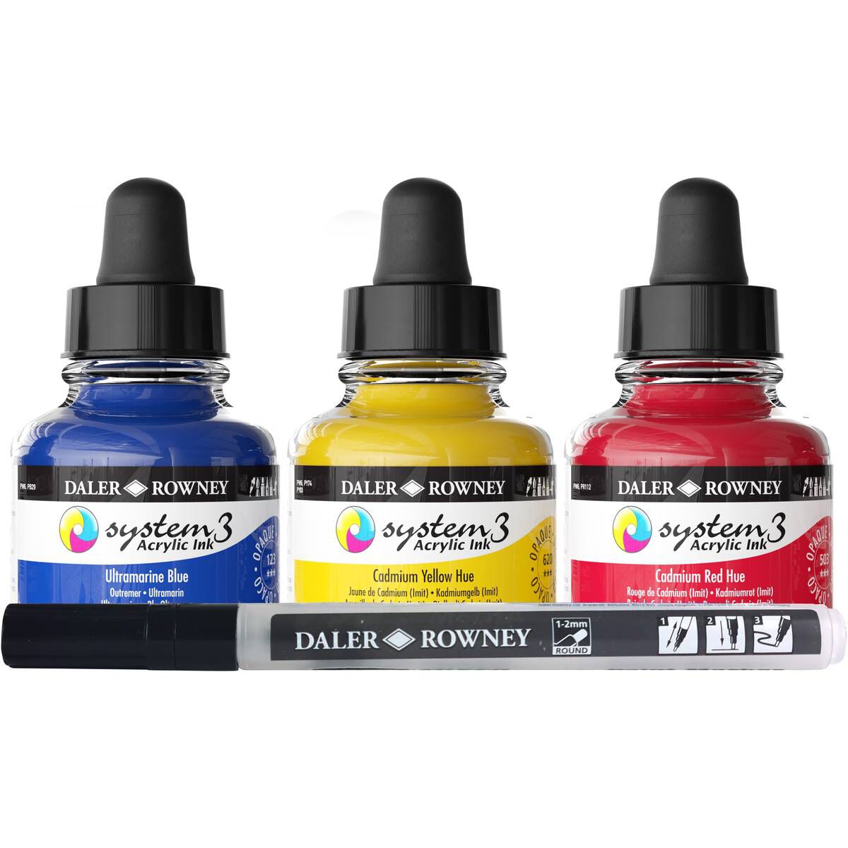 Daler-Rowney System3 Starter Ink Set 3 Pack | Hobbycraft