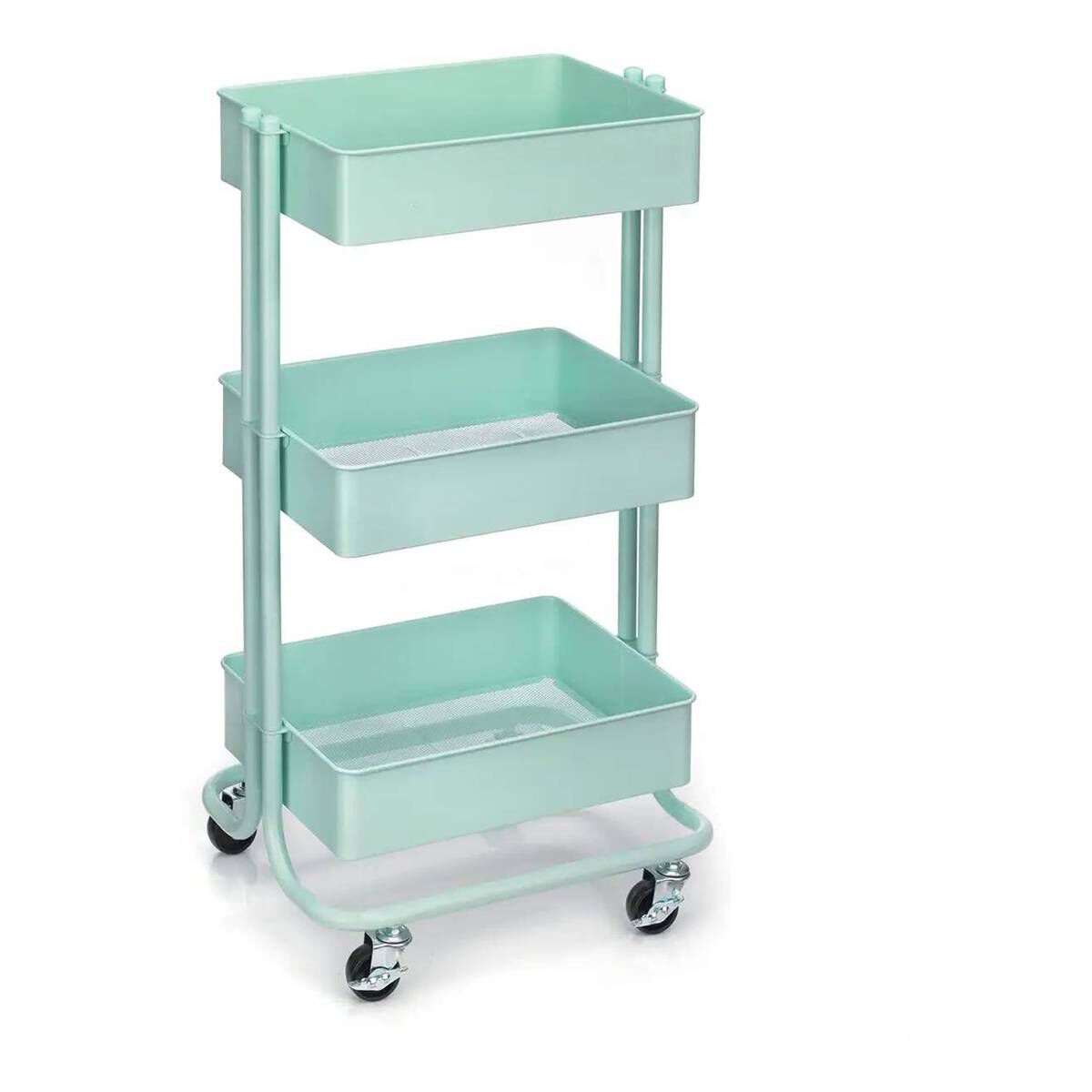 Mint Green Three Tier Storage Trolley | Hobbycraft