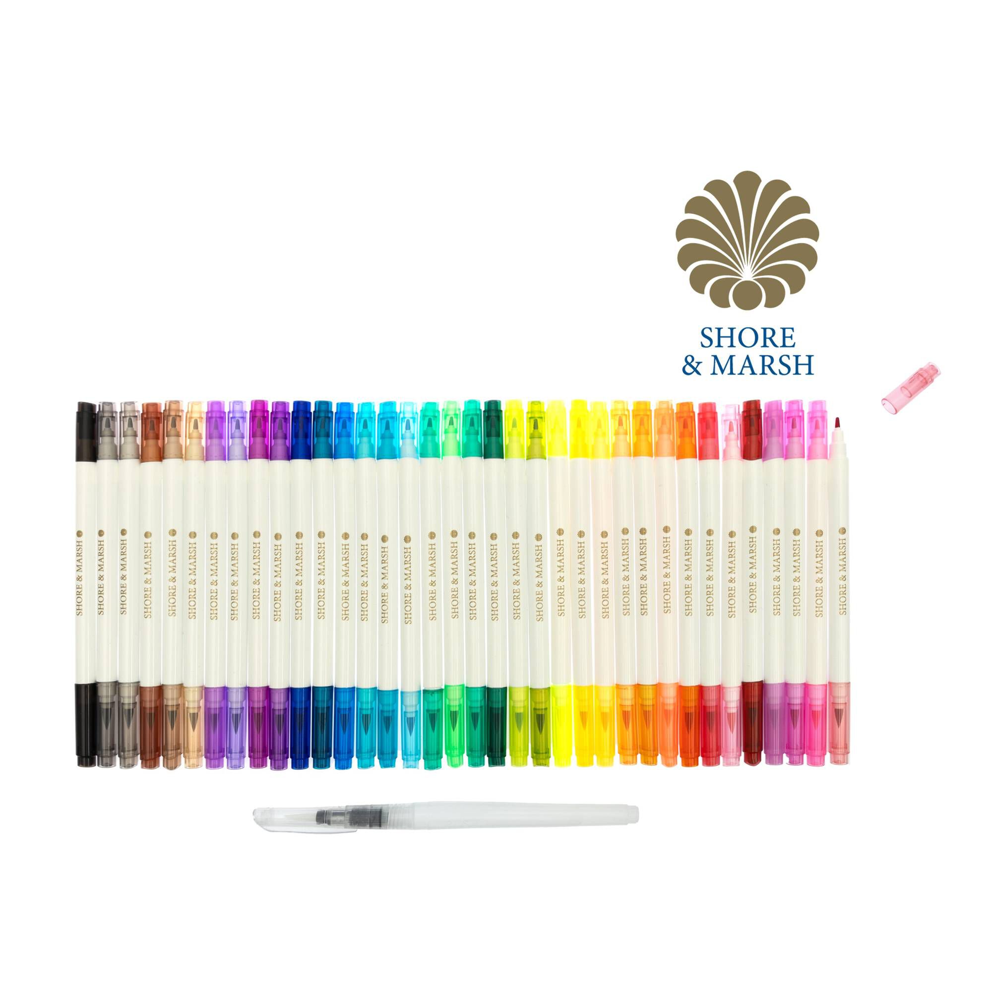Shore & Marsh Watercolour Brush Pen Set 37 Pieces | Hobbycraft