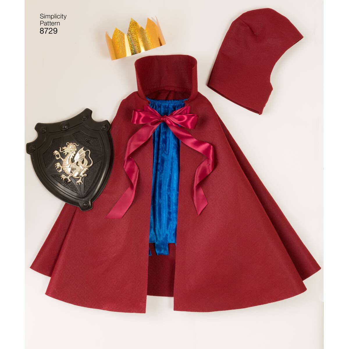 Simplicity Kids’ Cape Costume Sewing Pattern 8729 (S-L) | Hobbycraft