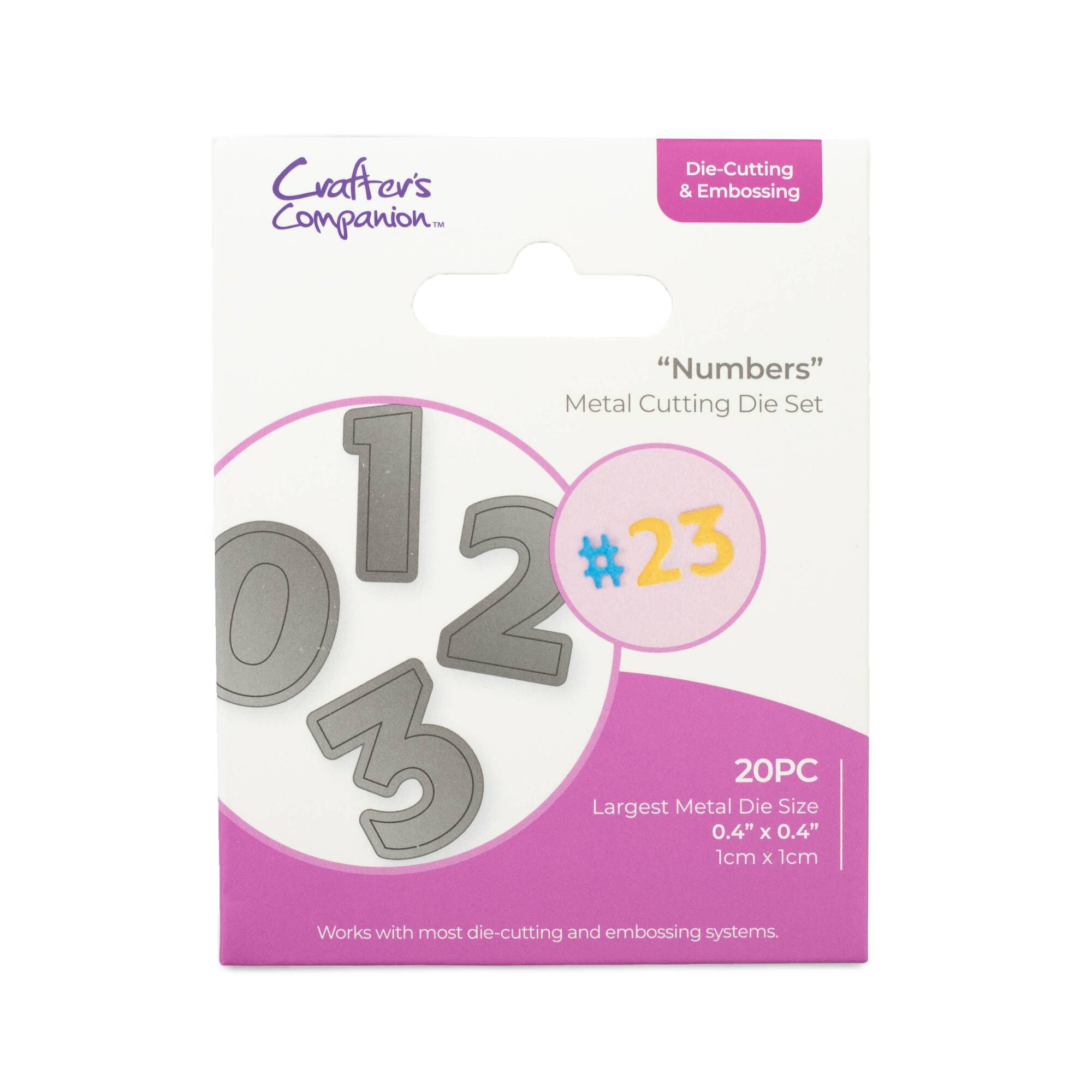 Gemini Numbers Mini Die Set 20 Pieces | Hobbycraft
