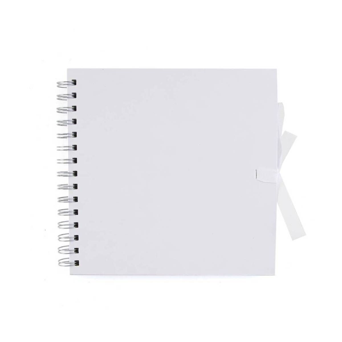 Spiral Bound White Scrapbook 8 x 8 Inches | Hobbycraft