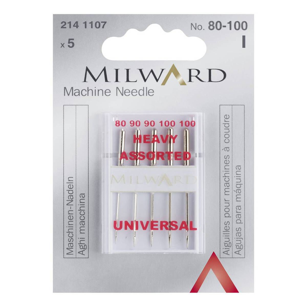 Milward 80 to 100 Gauge Machine Needles 5 Pack | Hobbycraft