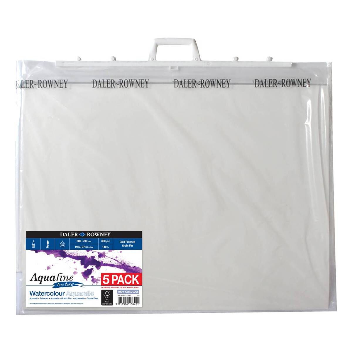 Daler-Rowney Carry Bag and Aquafine Texture Watercolour Paper 50cm x ...
