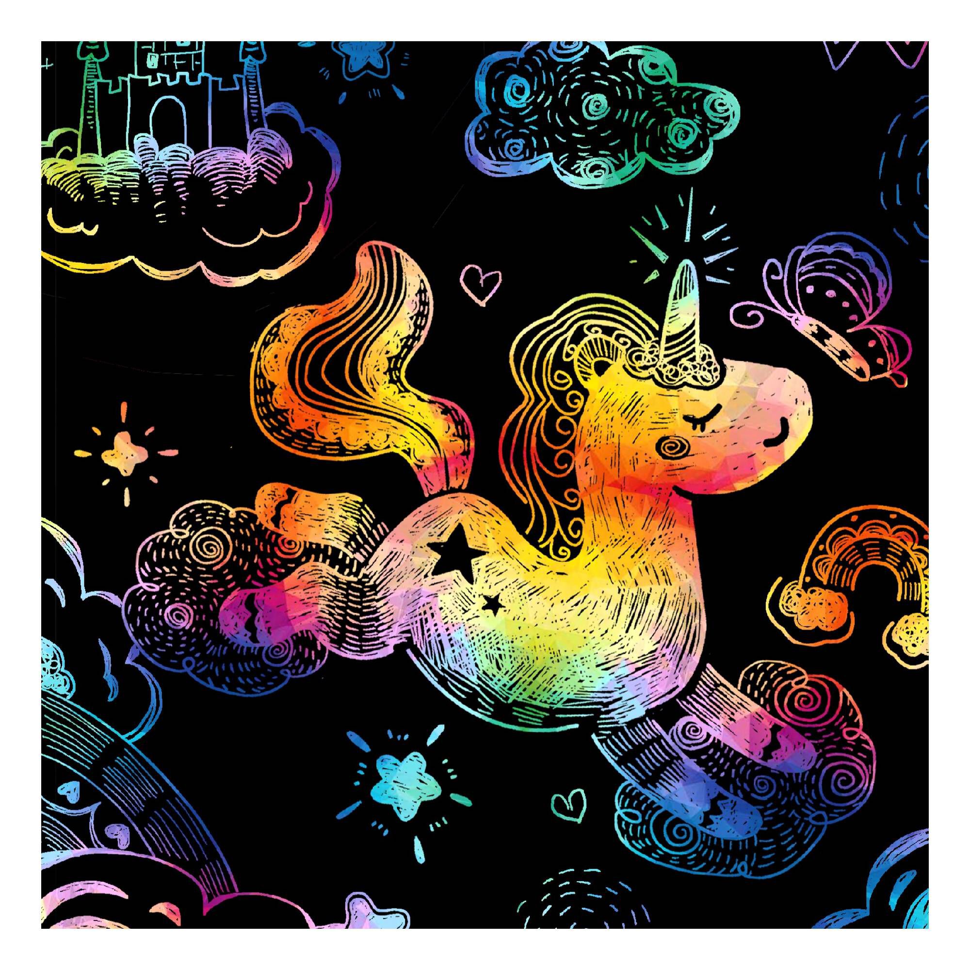Avenir Unicorn Scratch with Stencil | Hobbycraft