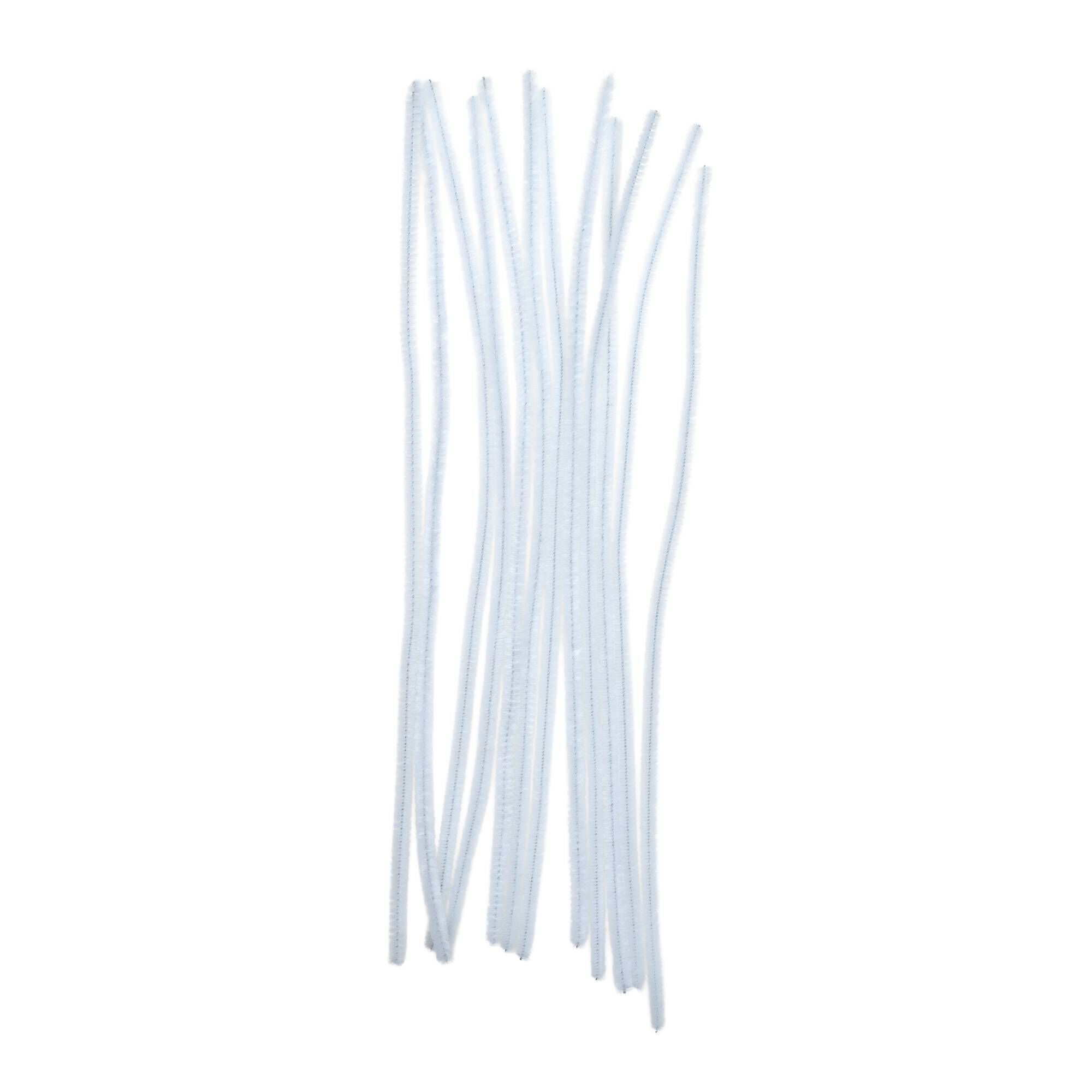 White Pipe Cleaners 12 Pack | Hobbycraft