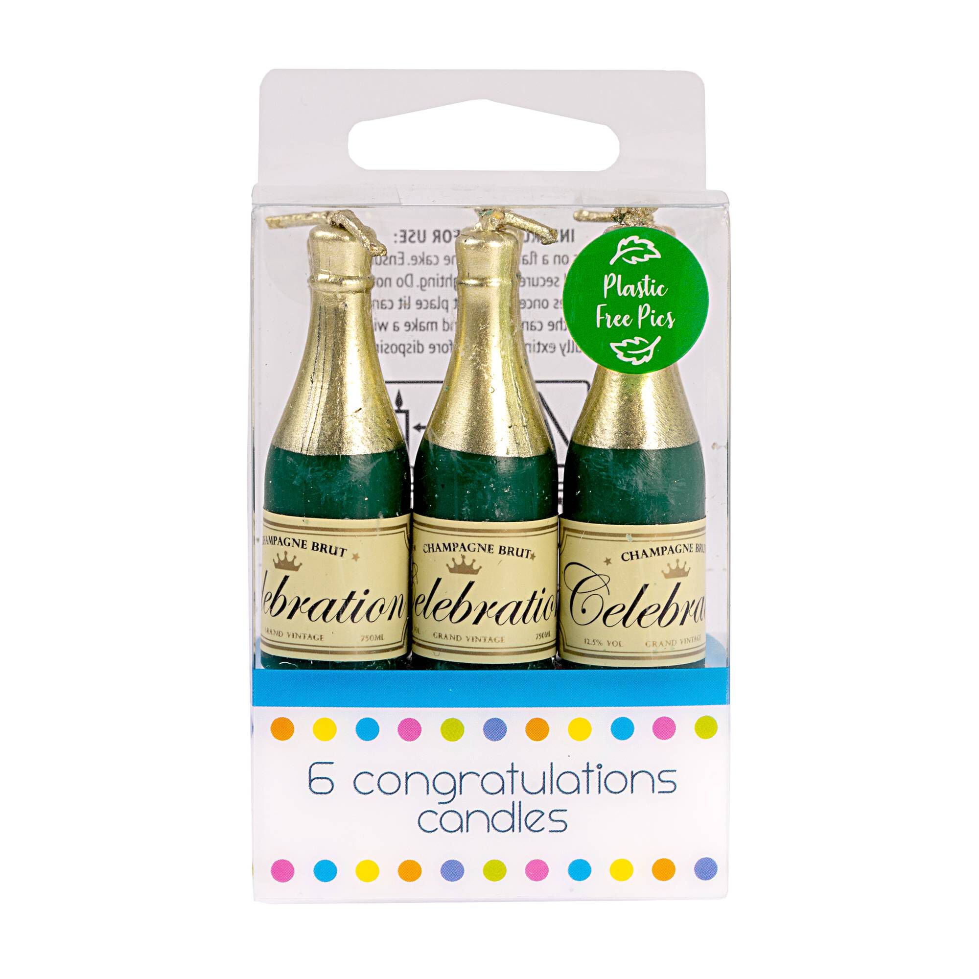 Culpitt Champagne Novelty Candles 6 Pack | Hobbycraft