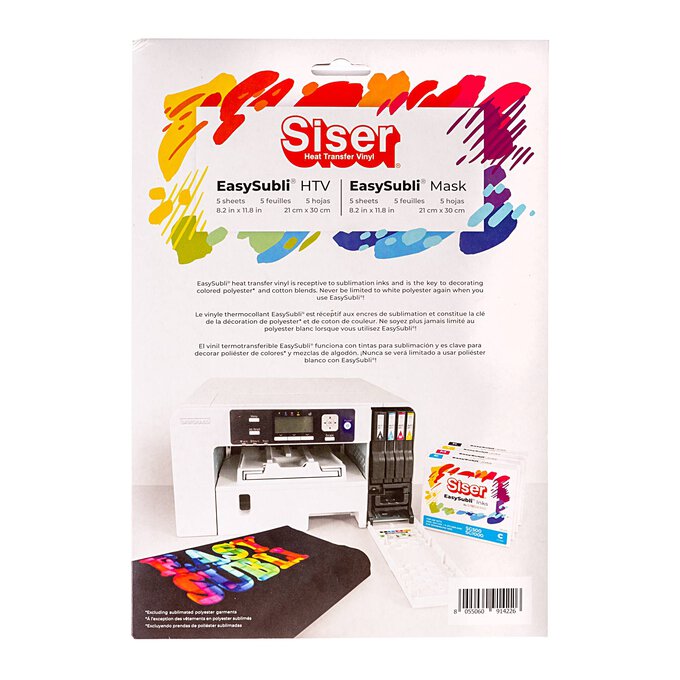 Siser EasySubli HTV Sheets A4 5 Pack | Hobbycraft