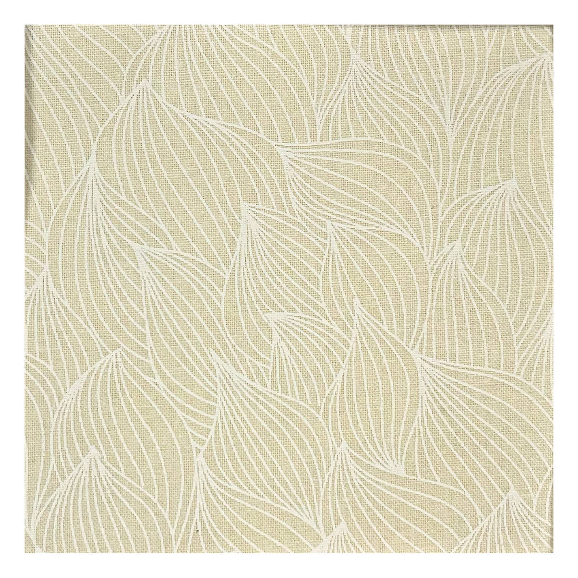 Ivory Leaf Cotton Fabric by the Metre | Hobbycraft