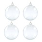 Fillable Baubles 8cm 4 Pack | Hobbycraft