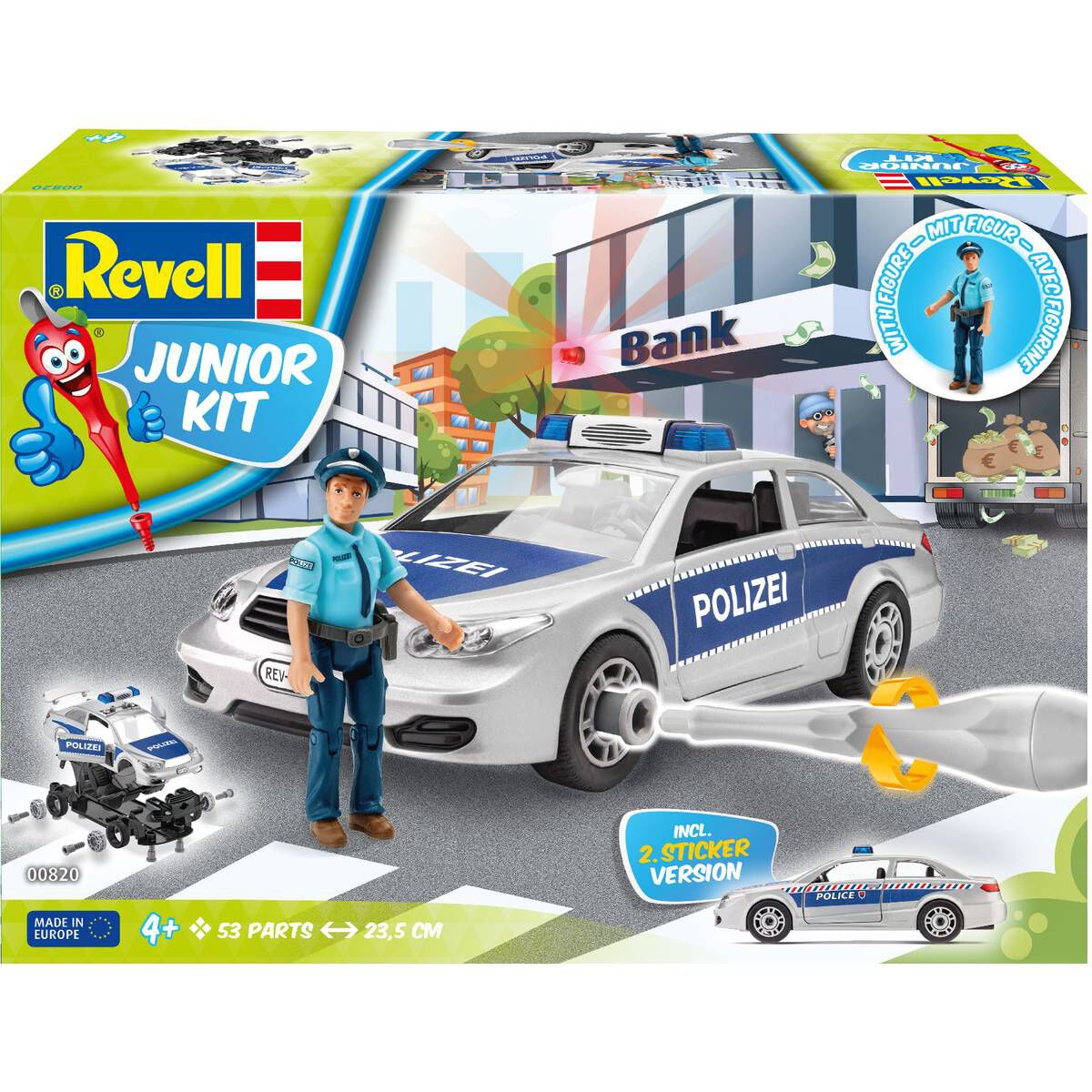 Revell Police Car and Man Junior Model Kit | Hobbycraft