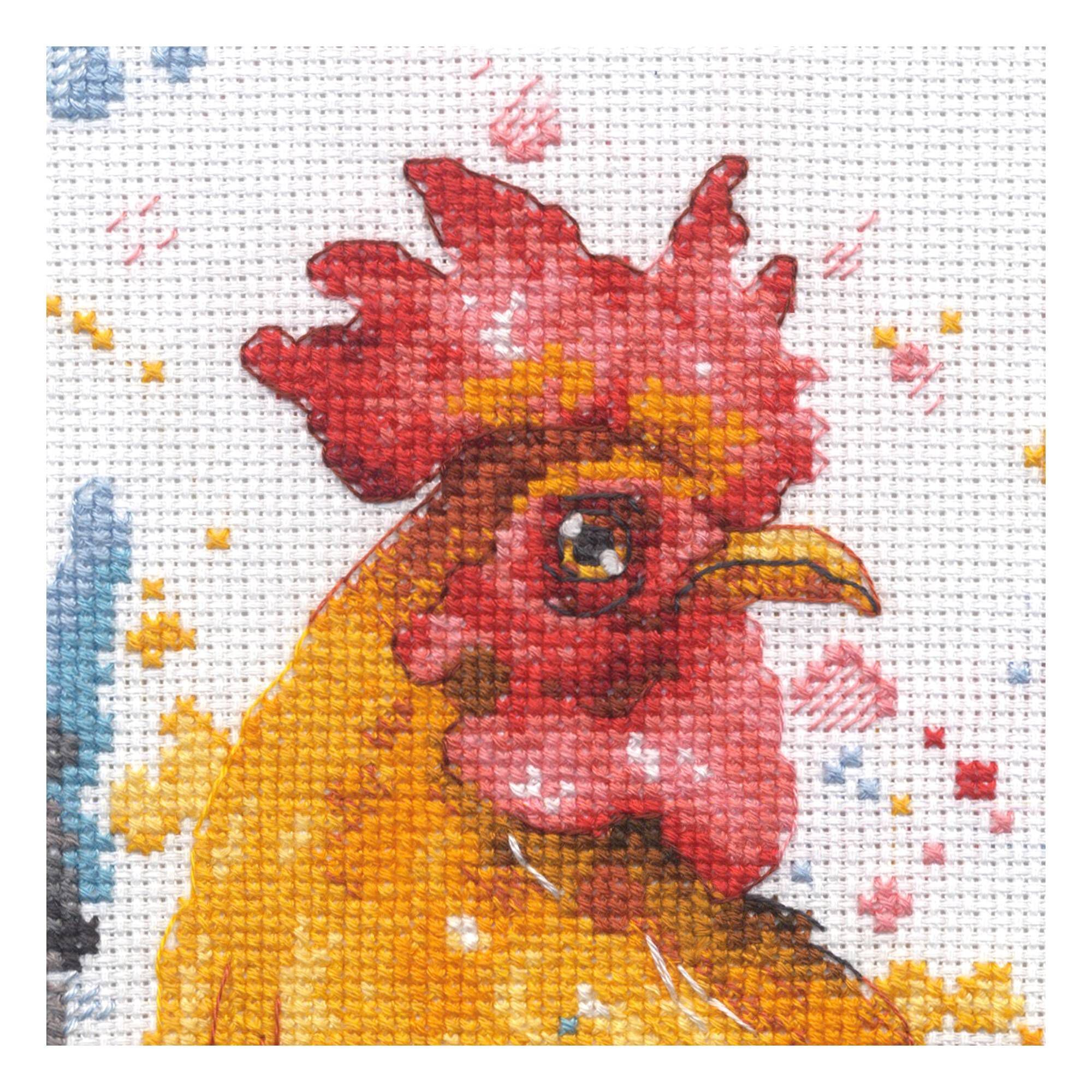 Dimensions Rooster Counted Cross Stitch Kit 23cm x 32cm | Hobbycraft
