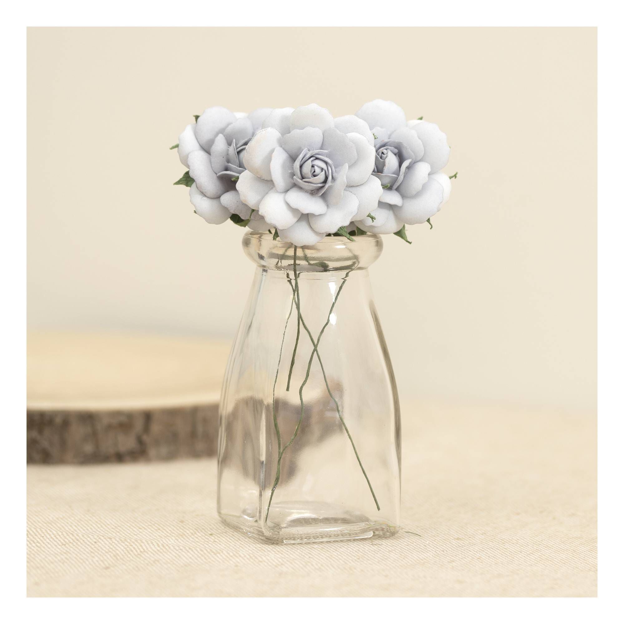 Silver Clara Flower Wired Floral Picks 4 Pieces | Hobbycraft