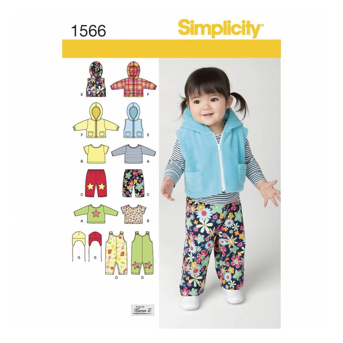 Simplicity Babies’ Separates Sewing Pattern 1566 | Hobbycraft