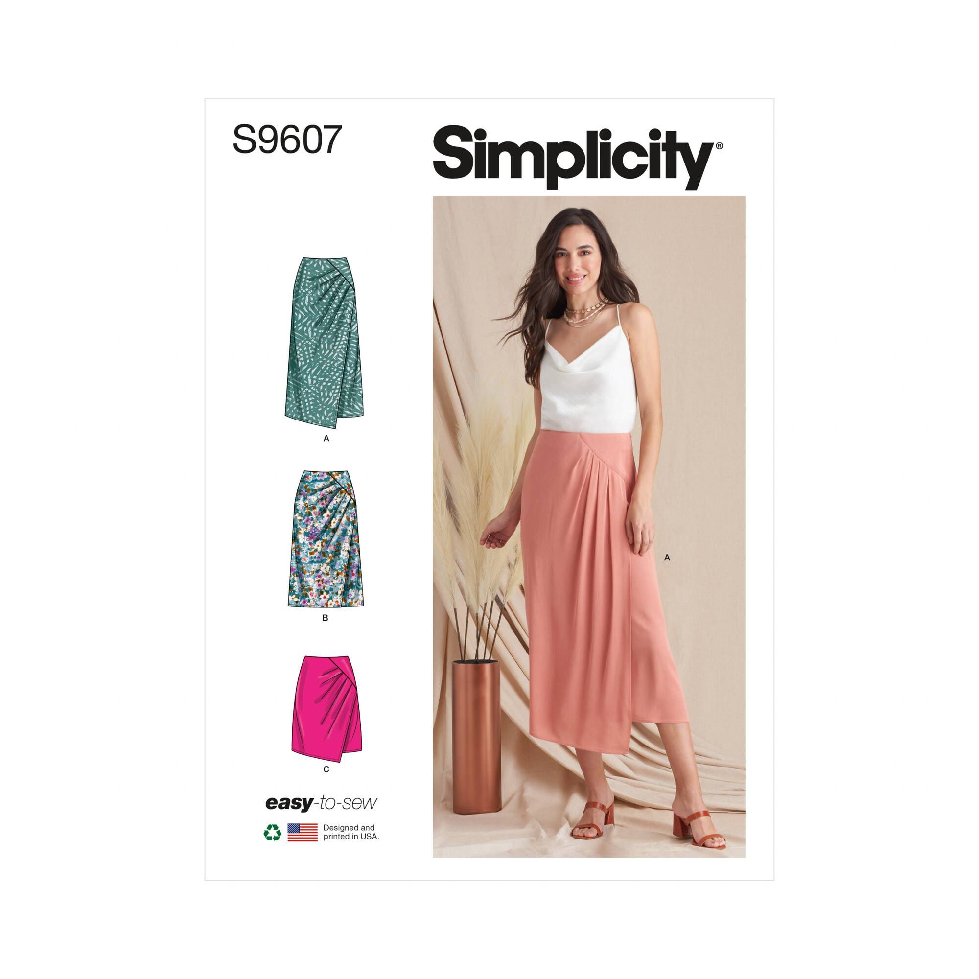 Simplicity Women’s Skirt Sewing Pattern S9607 (6-14) | Hobbycraft