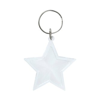 Clear Star Keyrings 10 Pack | Hobbycraft