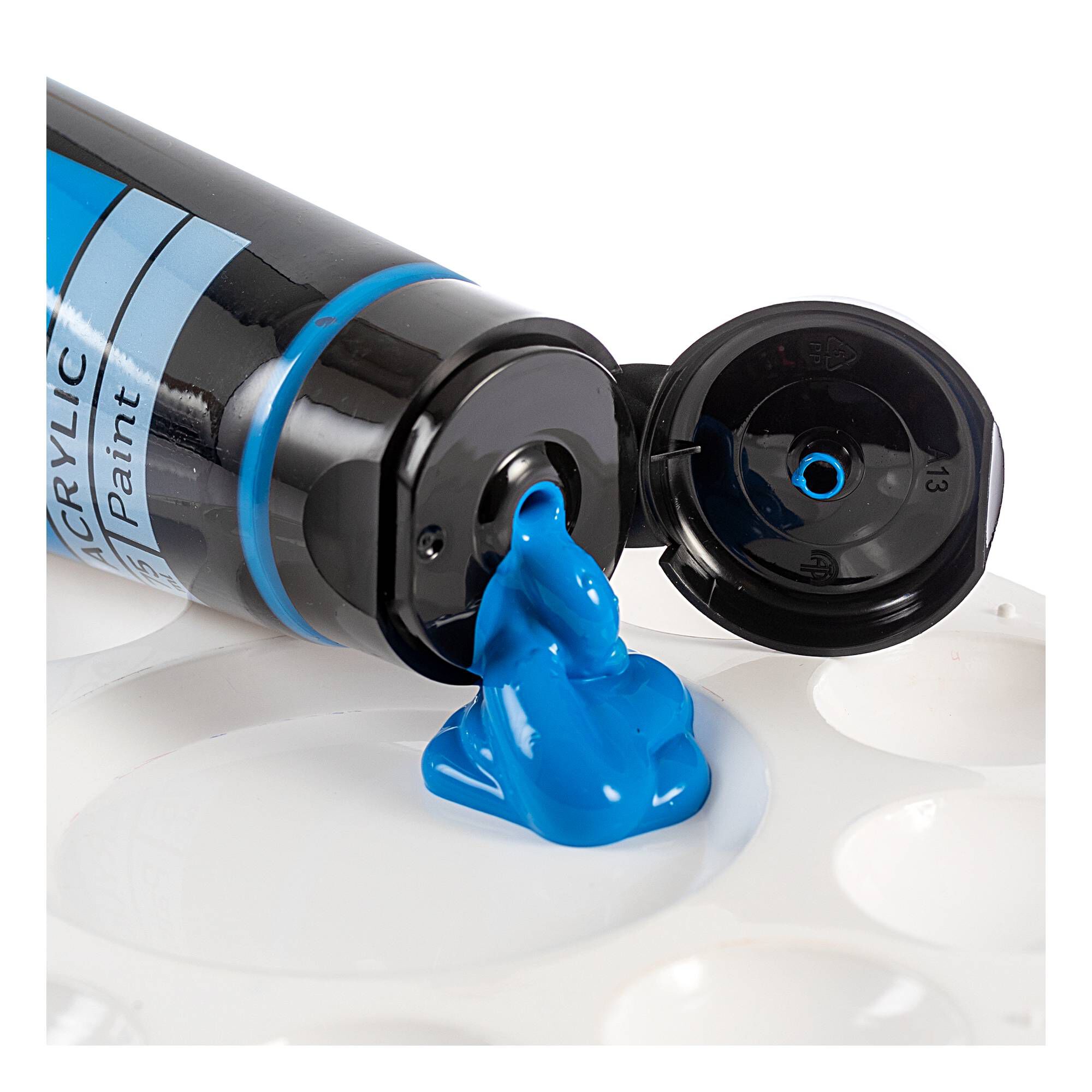 Bright Blue Art Acrylic Paint 75ml | Hobbycraft
