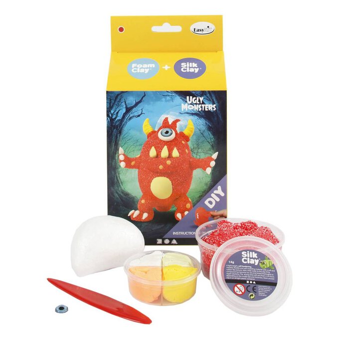 DIY Red Monster Silk and Foam Clay Kit | Hobbycraft