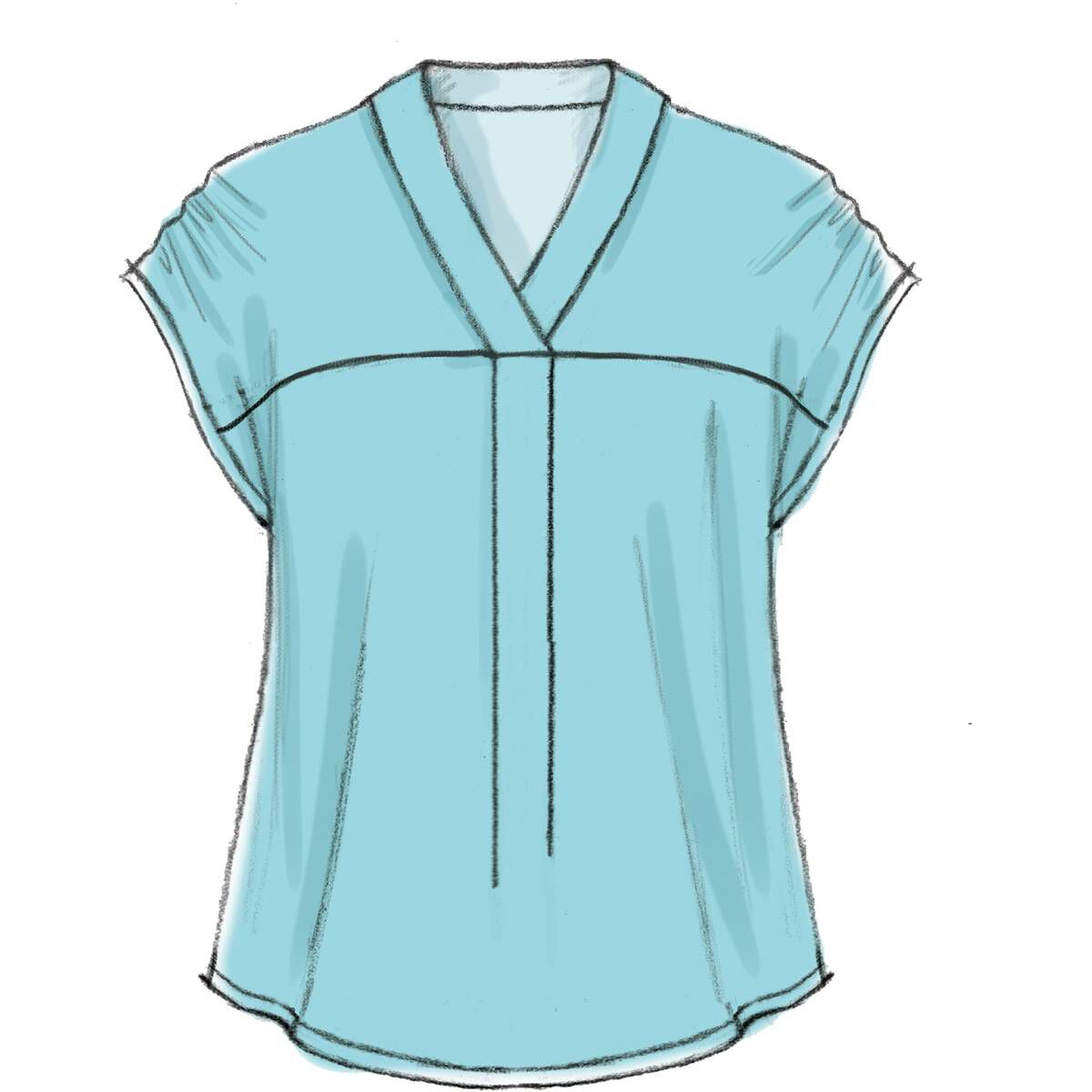 McCall’s V-Neck Tops Sewing Pattern M7359 (XS-M) | Hobbycraft