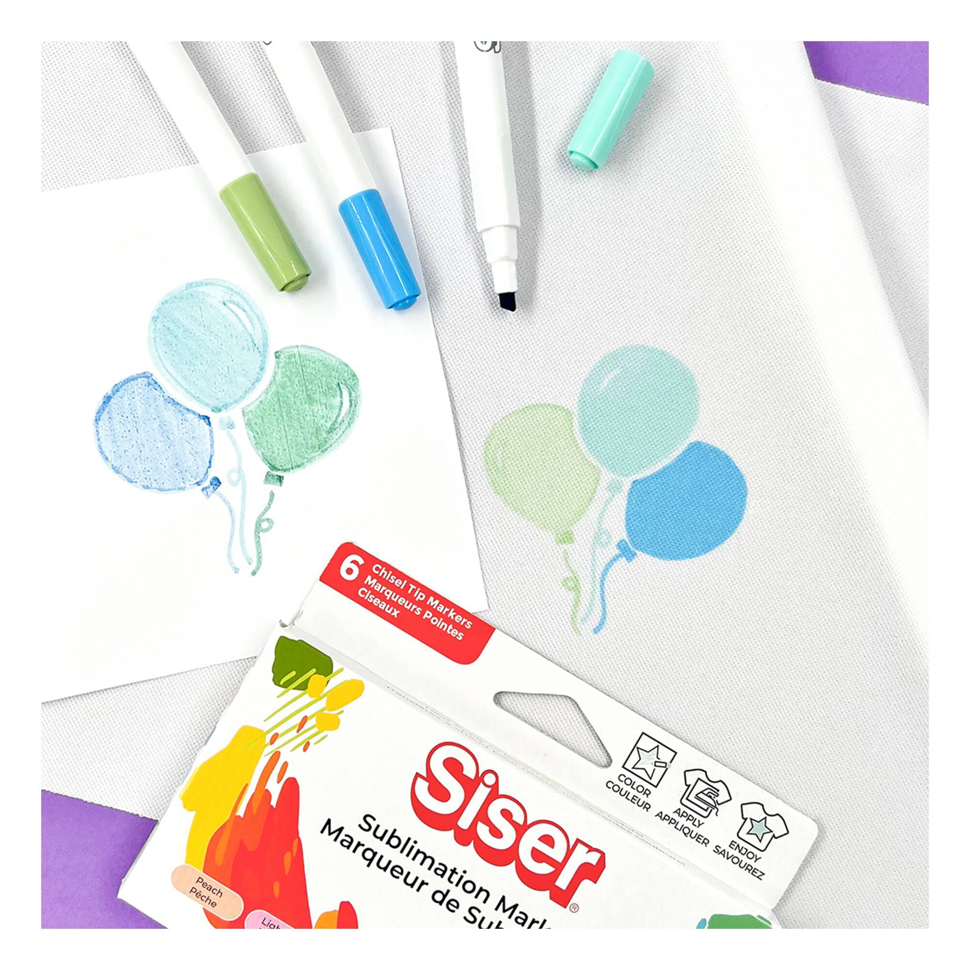 Siser Pastel Sublimation Markers 6 Pack | Hobbycraft