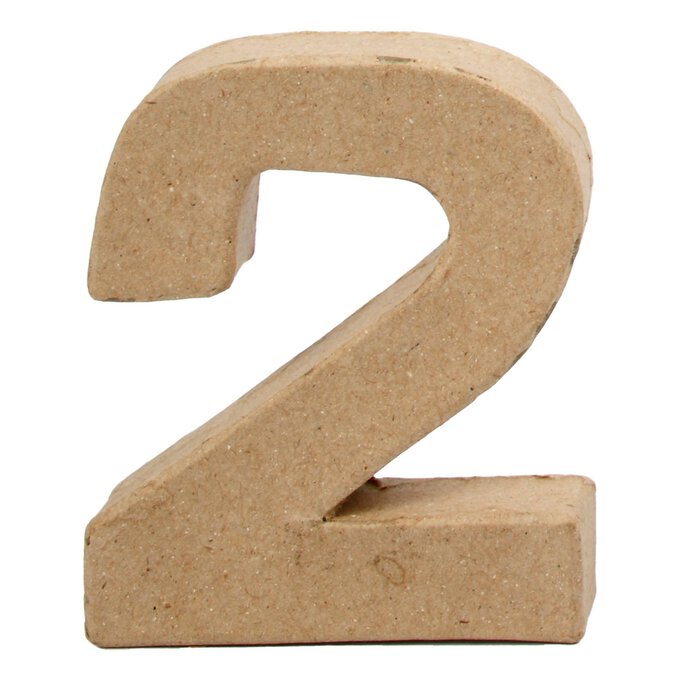 Mini Mache Number 2 10cm | Hobbycraft