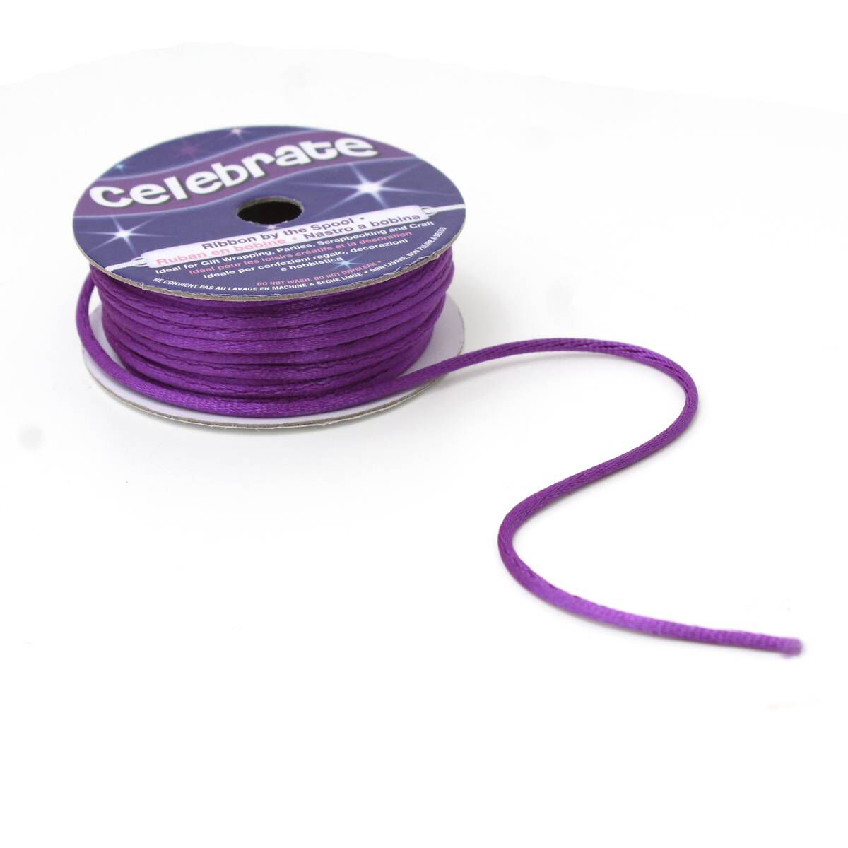 Purple Ribbon Knot Cord 2mm x 10m | Hobbycraft