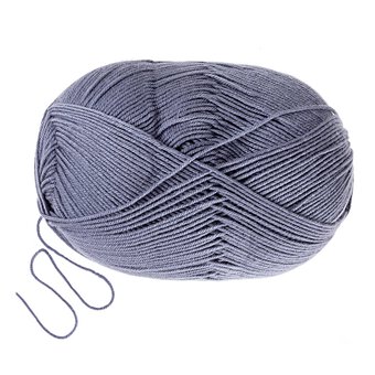 Women's Institute Blue and Grey Soft and Smooth Aran Yarn 400g | Hobbycraft
