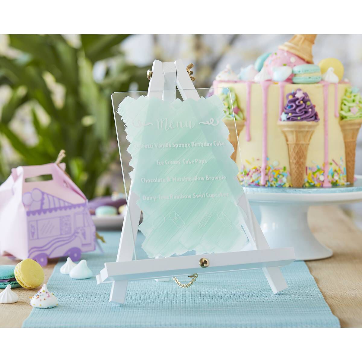 White Mini Tripod Table Easel 24 x 20 x 30cm | Hobbycraft