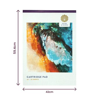 Shore & Marsh Cartridge Pad A2 25 Sheets | Hobbycraft