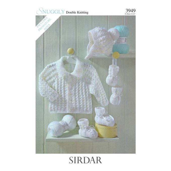 Sirdar Snuggly DK Jacket Hat Bootees and Mittens Digital Pattern 3949 ...